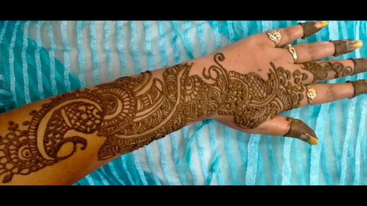 Janmashtami special top mehndi//Simple mehndi for Janmashtami - YouTube