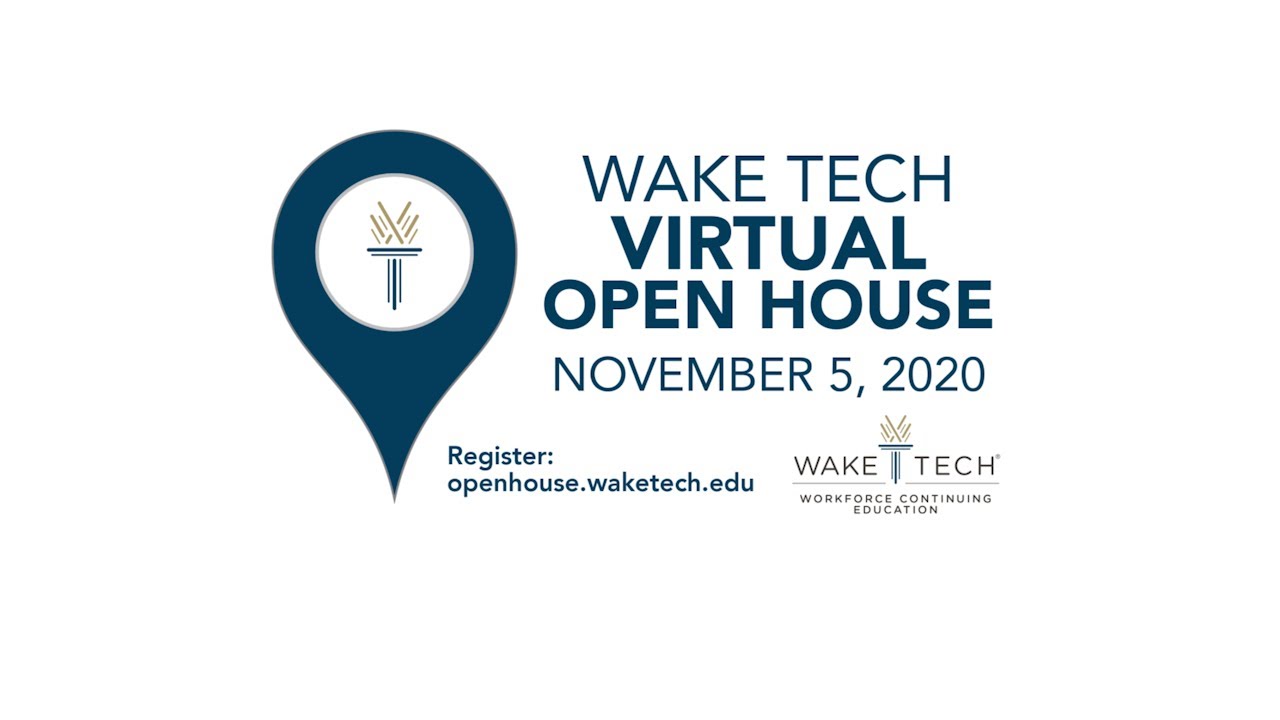 Wake Tech - Workforce Continuing Education Virtual Open House Save The Date - YouTube