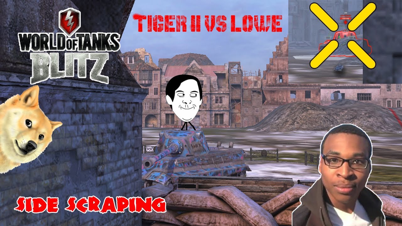 WoT Blitz Moment | Side Scraping Tiger II vs Lowe - YouTube