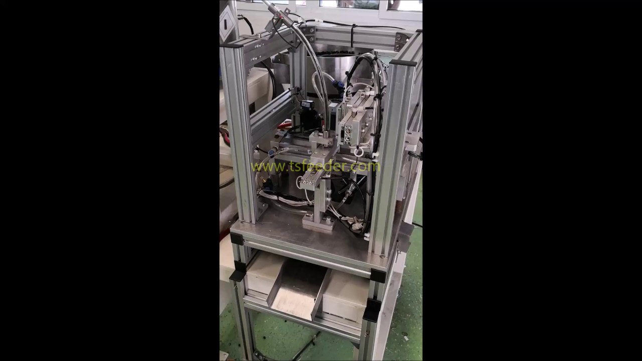 Pin Feed tube by bowl feeder with automatic assembly - ป้อนผ่านท่อและ ...