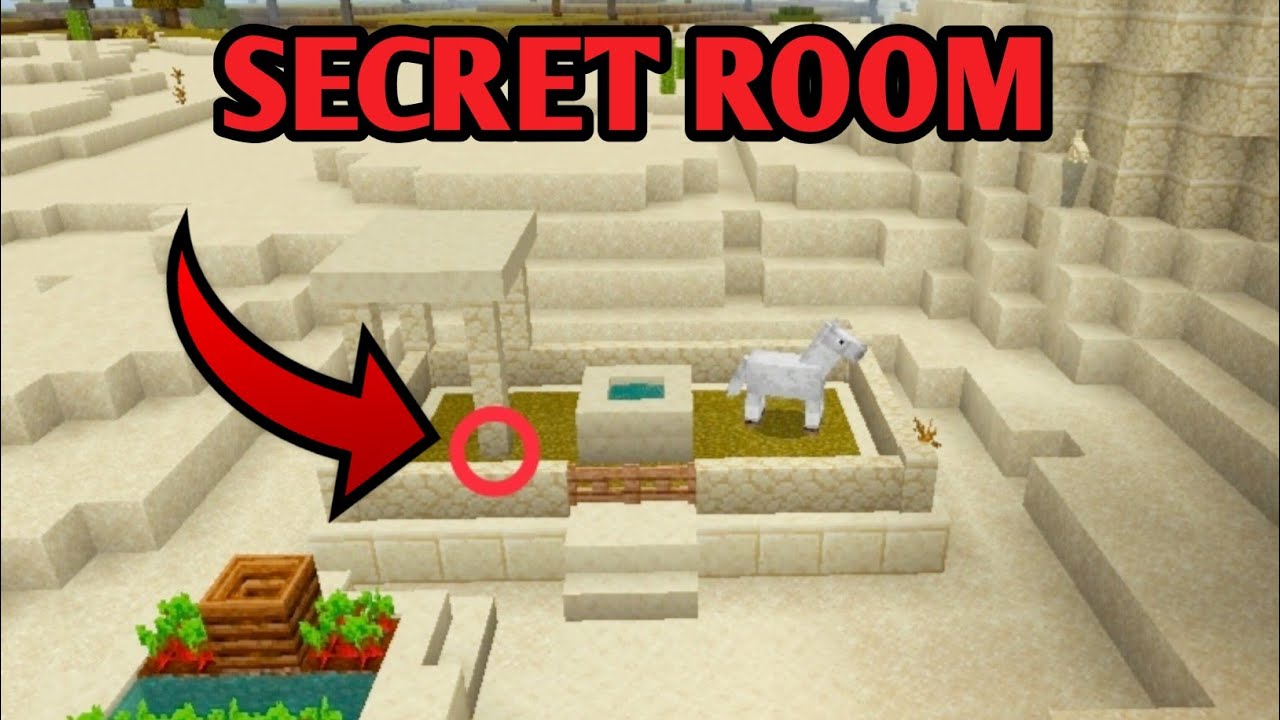 The Secret Room in Horse Stable (Minecraft) - YouTube