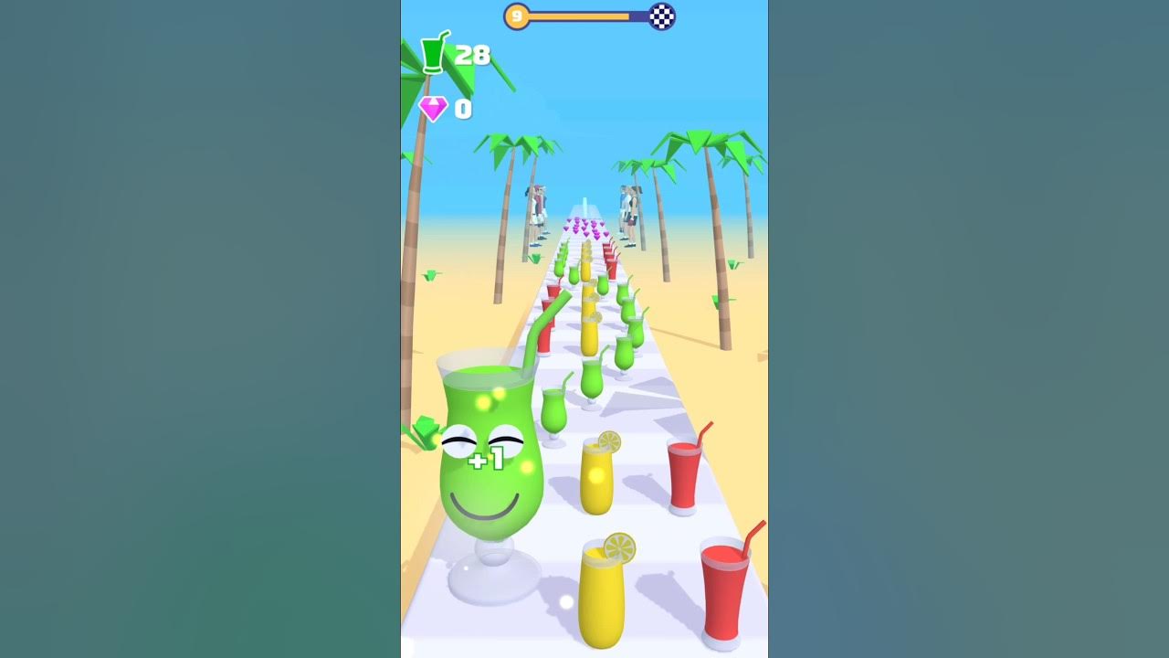 9 Juice Run 🥤 😝🧃 👾 Satisfying And Relaxing ASMR Sound Gameplay. #stmkgaming #shorts #gaming ...