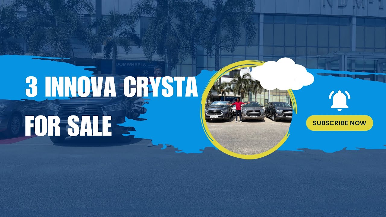 3 innova Crysta for sale at Zoomwheels / Best SUV cars - YouTube