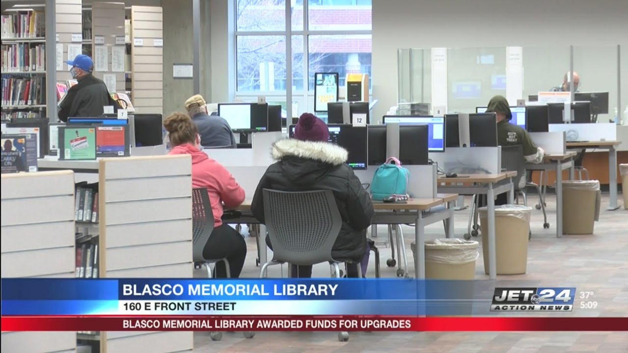 Blasco Memorial Library Awarded funds for upgrades - YouTube