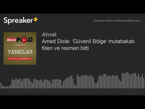 Amed Dicle: ‘Güvenli Bölge’ mutabakatı fiilen ve resmen bitti