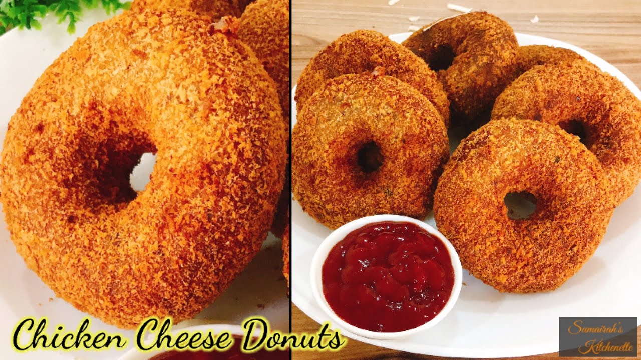 Chicken Cheese Donuts | Cheesy Donuts | Chicken Donuts recipe by ...