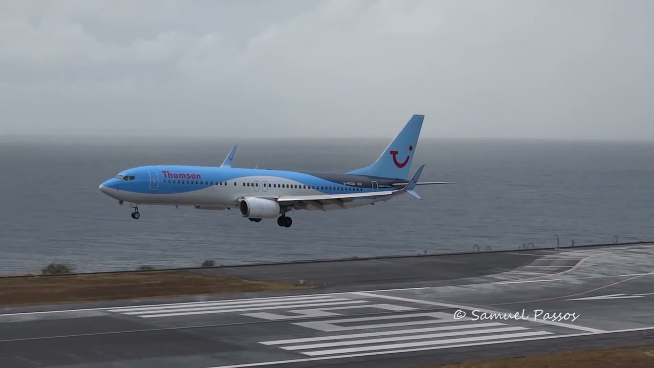 Spectacular LANDINGS on WET runway after heavy rain 💦🛬 - YouTube