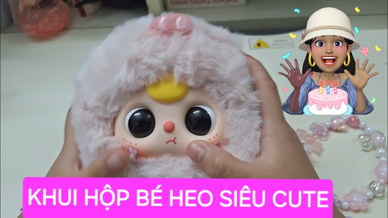 KHUI HỘP EM HEO BABY TREE MẮT XOAY SIÊU CUTE BỎ ỐNG HEO. - YouTube