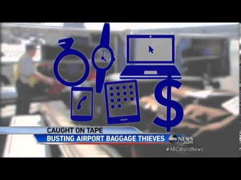 Baggage theft at airports and helpful tips to avoid it - YouTube