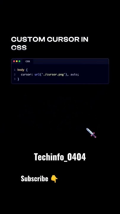 Custom Cursor In Css Animation Html Tutorial Coding Shorts Youtube