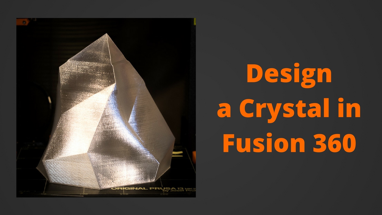 Design a Crystal in Fusion 360 - Low Poly Modeling - YouTube