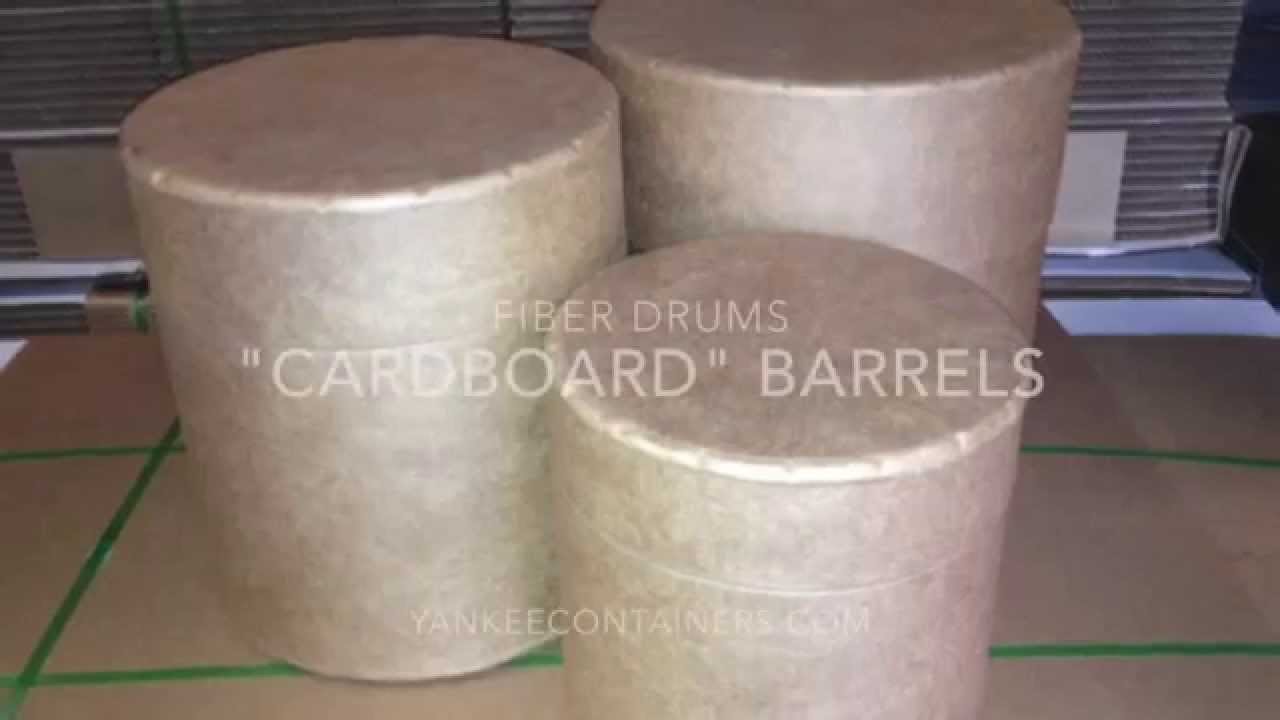 cardboard drums or barrels - YouTube