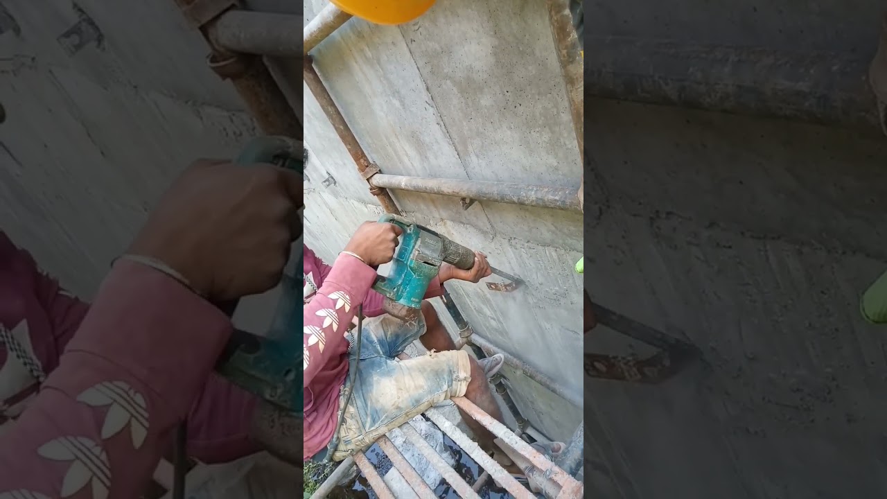 wall tai chiping in construction site - YouTube