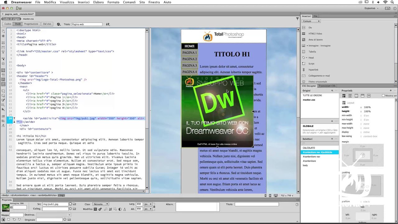 HTML - Il tag Aside - YouTube