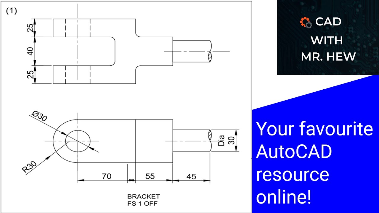 Working drawing in AutoCAD Part 1 of 5 - YouTube