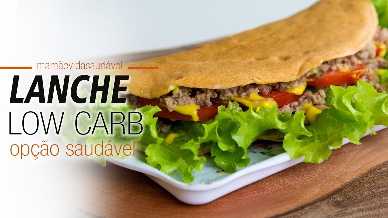 LANCHE LOW CARB ótima opção para o seu jantar - YouTube