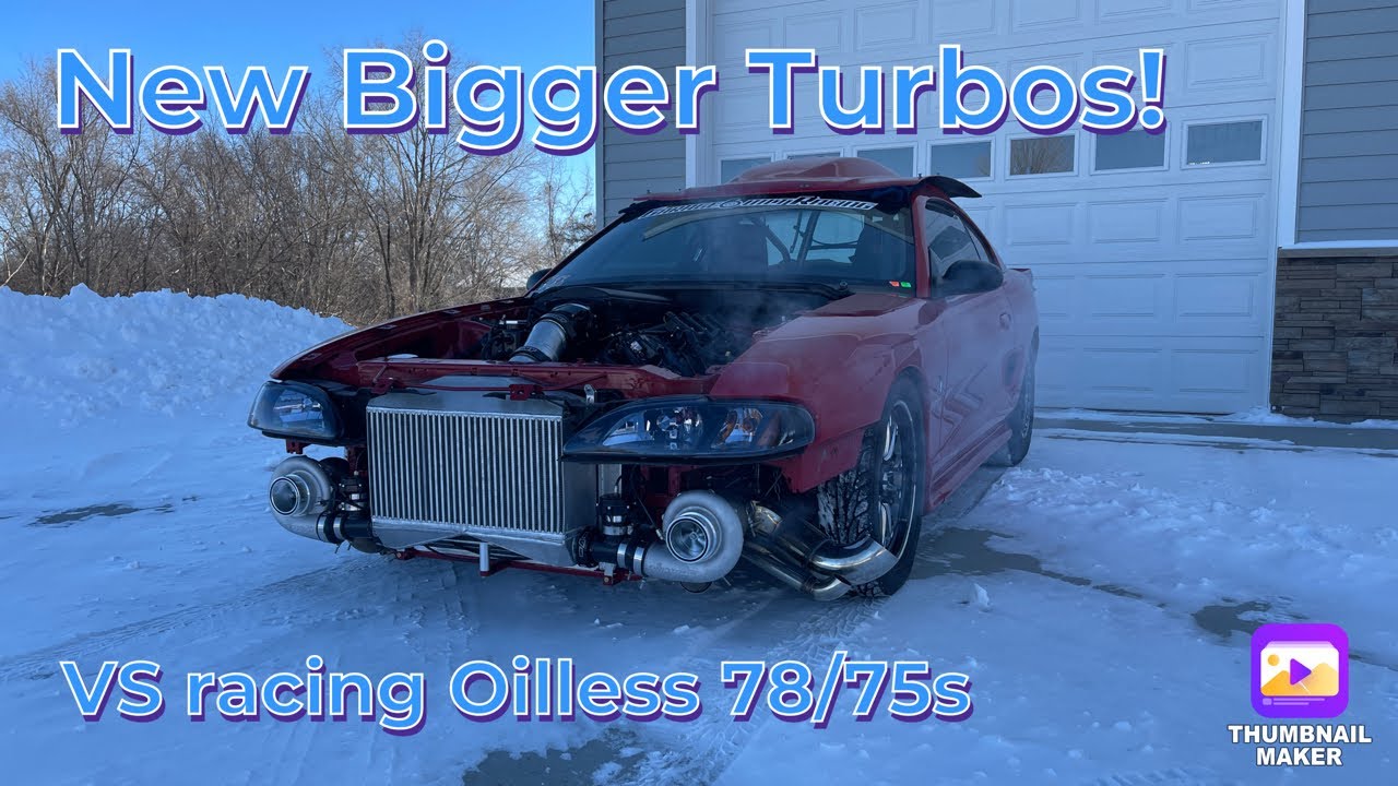 New VS Racing Oilless Turbos! She lights right up!! - YouTube