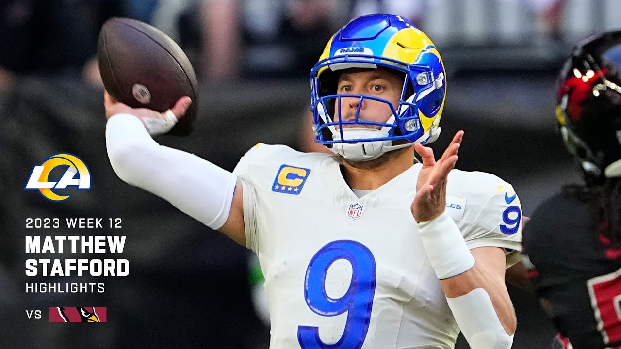 Matthew Stafford's best plays from 4-TD game | Week 12 - YouTube
