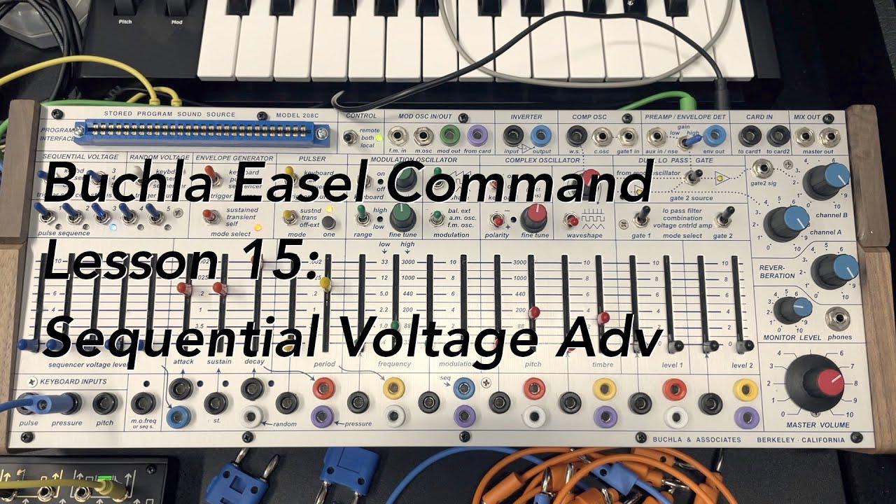 Buchla 208c Easel Command tutorial Lesson 15: Sequential Voltage advanced interactions - YouTube