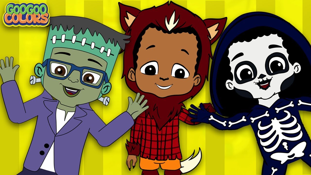 Knock Knock Trick Or Treat! (Goo Goo Colors Halloween Song!) - YouTube