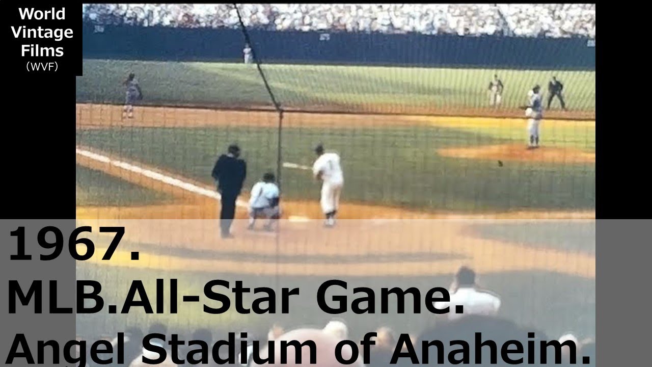 1967 Major League Baseball All-Star Game.Angel Stadium of Anaheim.Hank ...