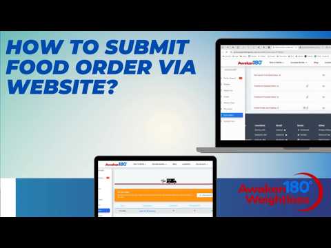 How to Submit Food Order Using the Website - YouTube