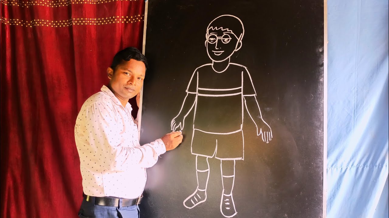 How to draw a Boy step by step / Easy Boy drawing for beginners / Boy ...