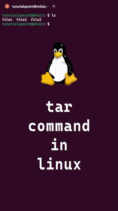 10/10 Basic Linux Commands | tar command in linux #shorts #linux #linuxcommands - YouTube