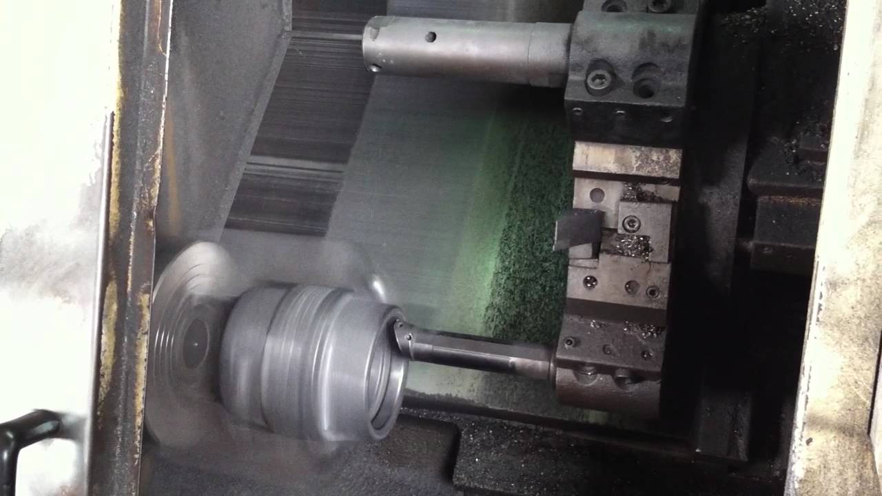 CNC LATHE MACHINING PROCESS - YouTube
