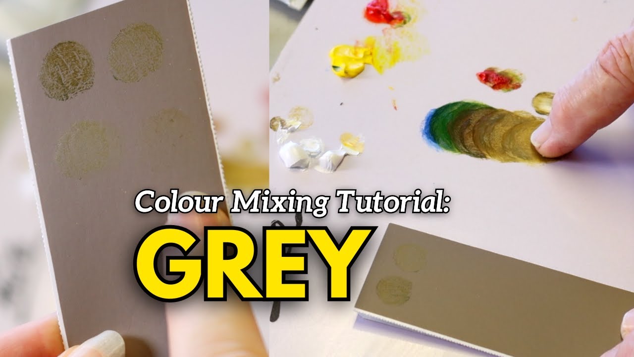 How To Mix Grey (It's NOT Just Black + White!) - YouTube