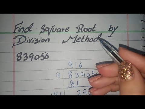 Find Square Root by Division Method | Square Root by Long Division ...