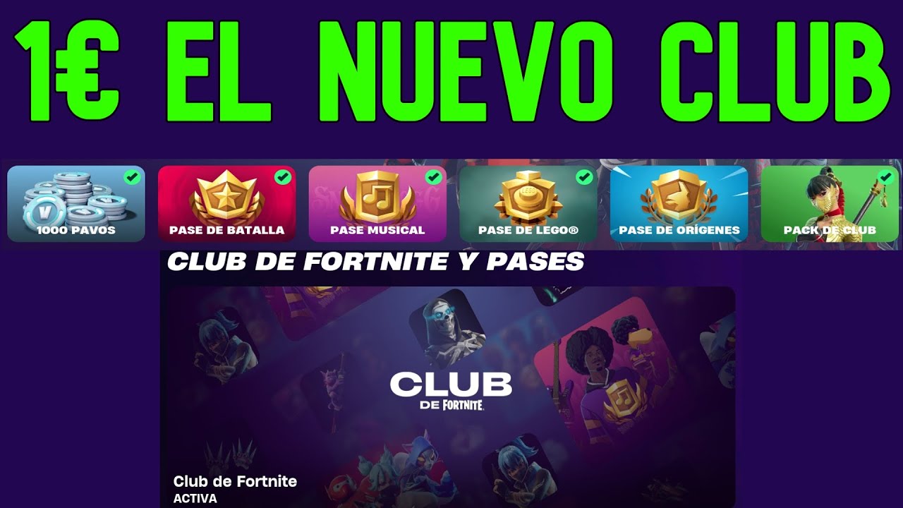 Como CONSEGUIR el NUEVO CLUB de EL FORTNITE POR 1€ | PARA TODO EL MUNDO ...