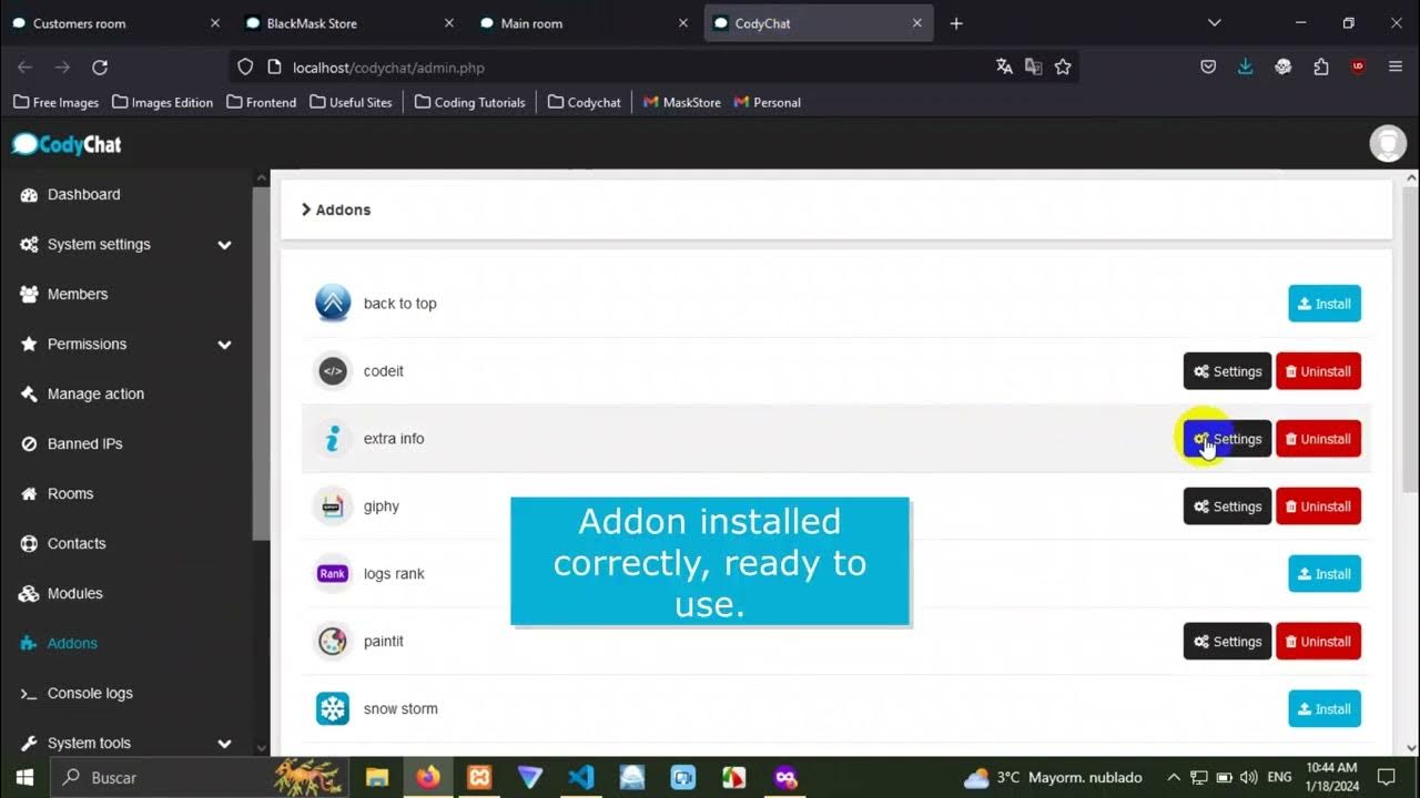 Install MaskStore addons tutorial (Codychat) - YouTube
