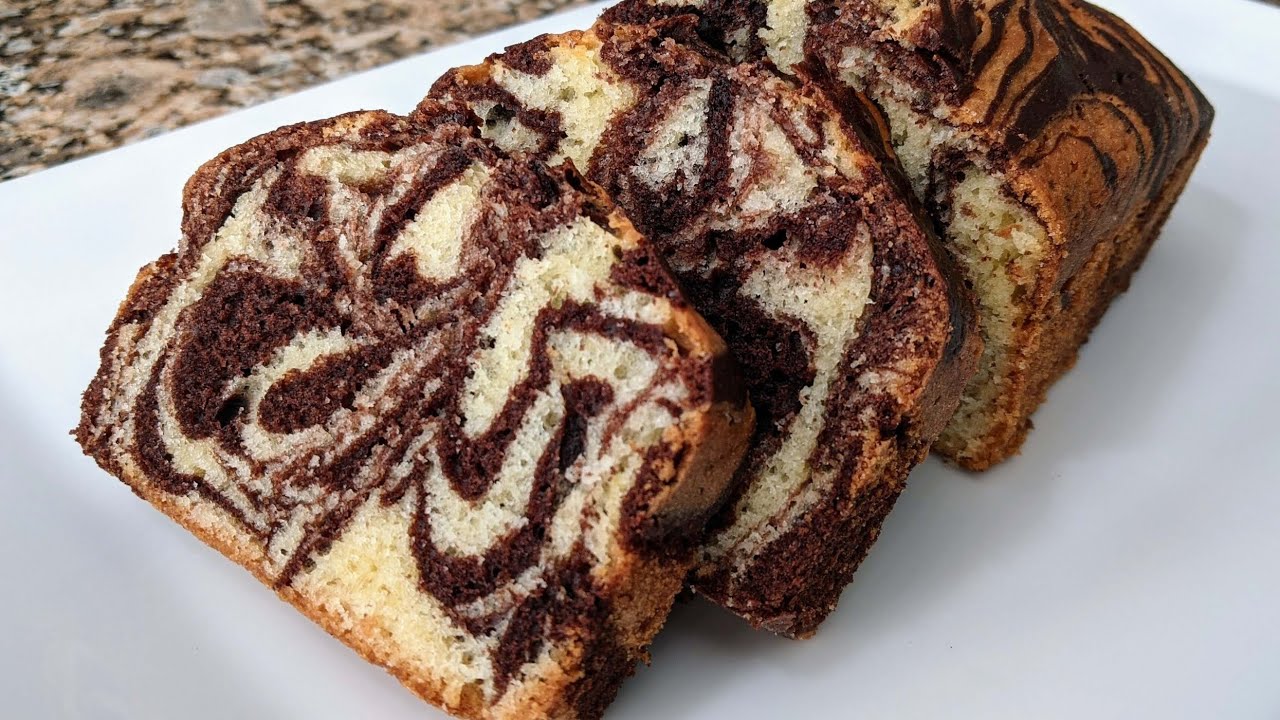 Best Marble Cake| Fluffy Marble Cake Recipe By Nabiya Kitchen - YouTube