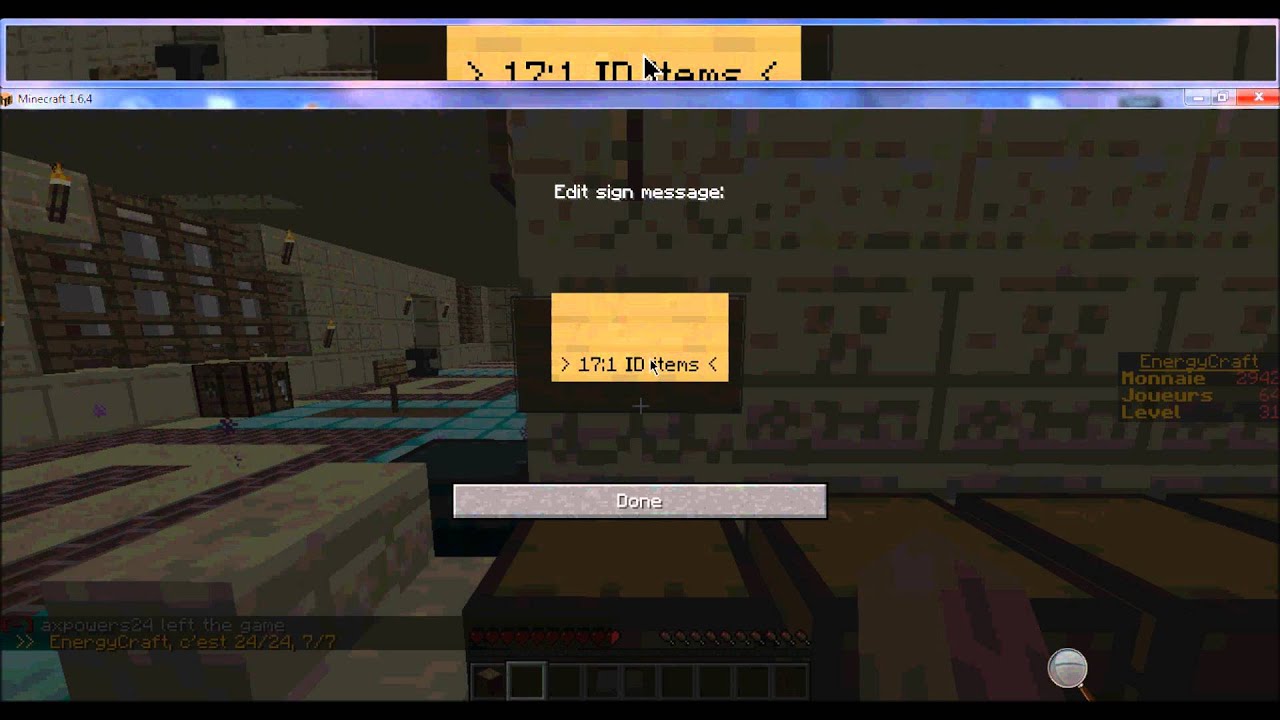 [Minecraft] Help : Panneau pour vendre ! - YouTube