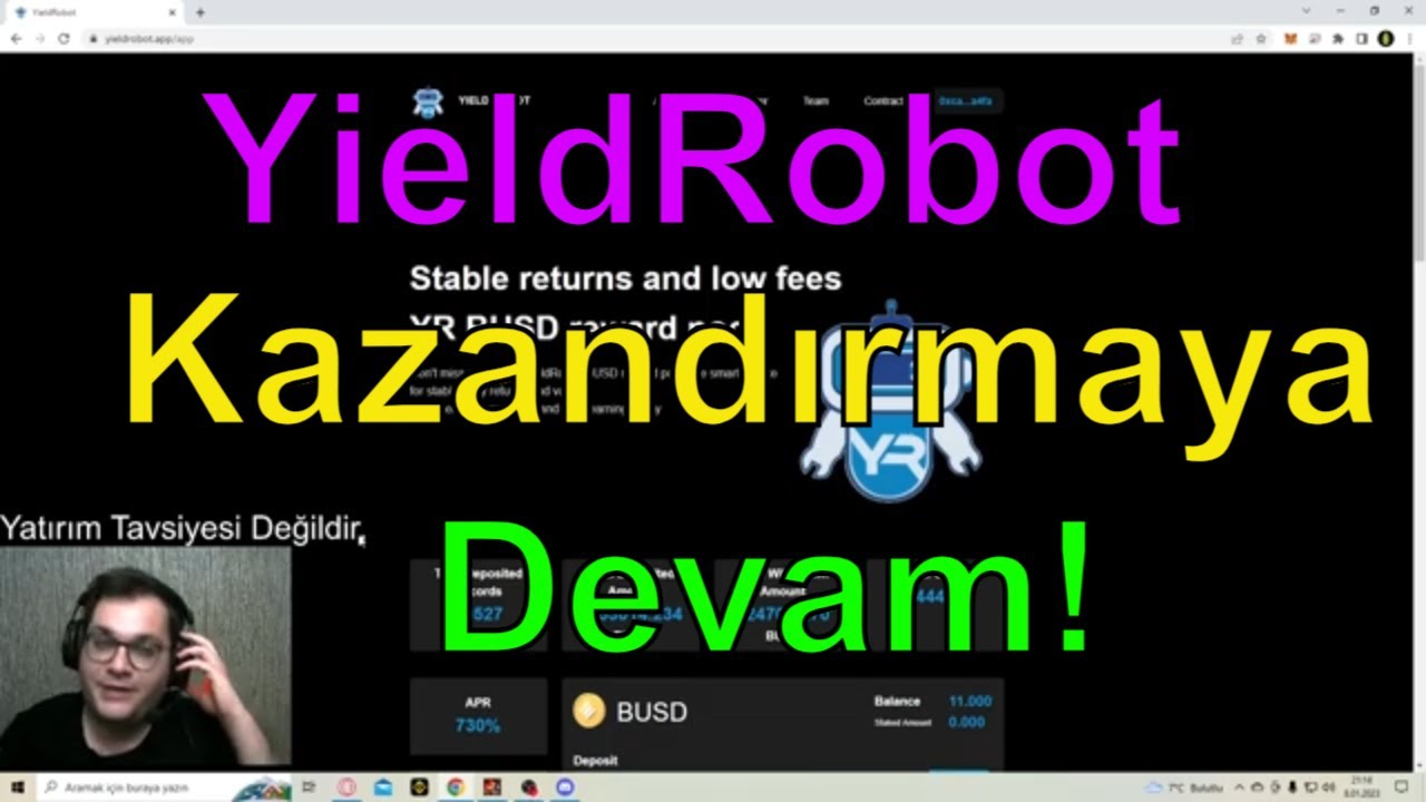Yieldrobot Yatırım Yaptık ! | Güven Kazanmaya Devam Ediyor !!! - YouTube