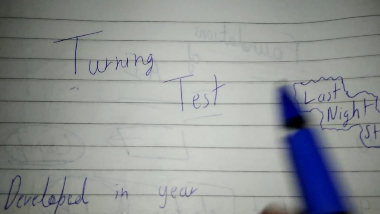 What is Turning Test - YouTube