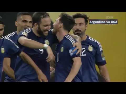 Argentina vs USA 4-0 , semi final Copa America full Match Highlights & Goals HD