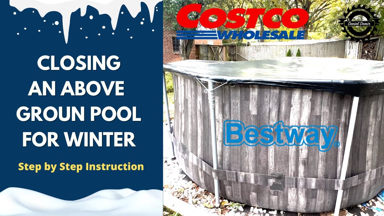 How to Close Up An Above Ground Pool for Winter - YouTube