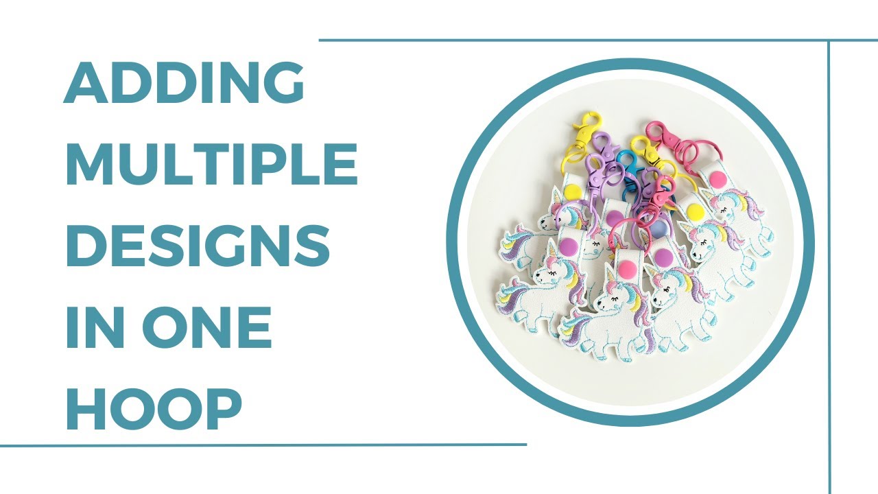 How I added multiple designs in one hoop. - YouTube