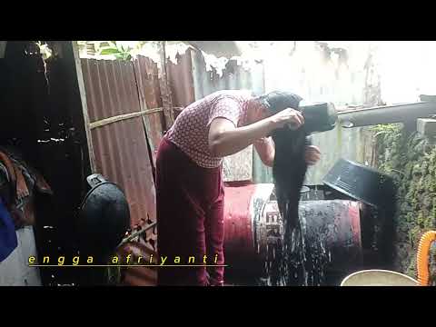 KERAMAS rambut panjang
