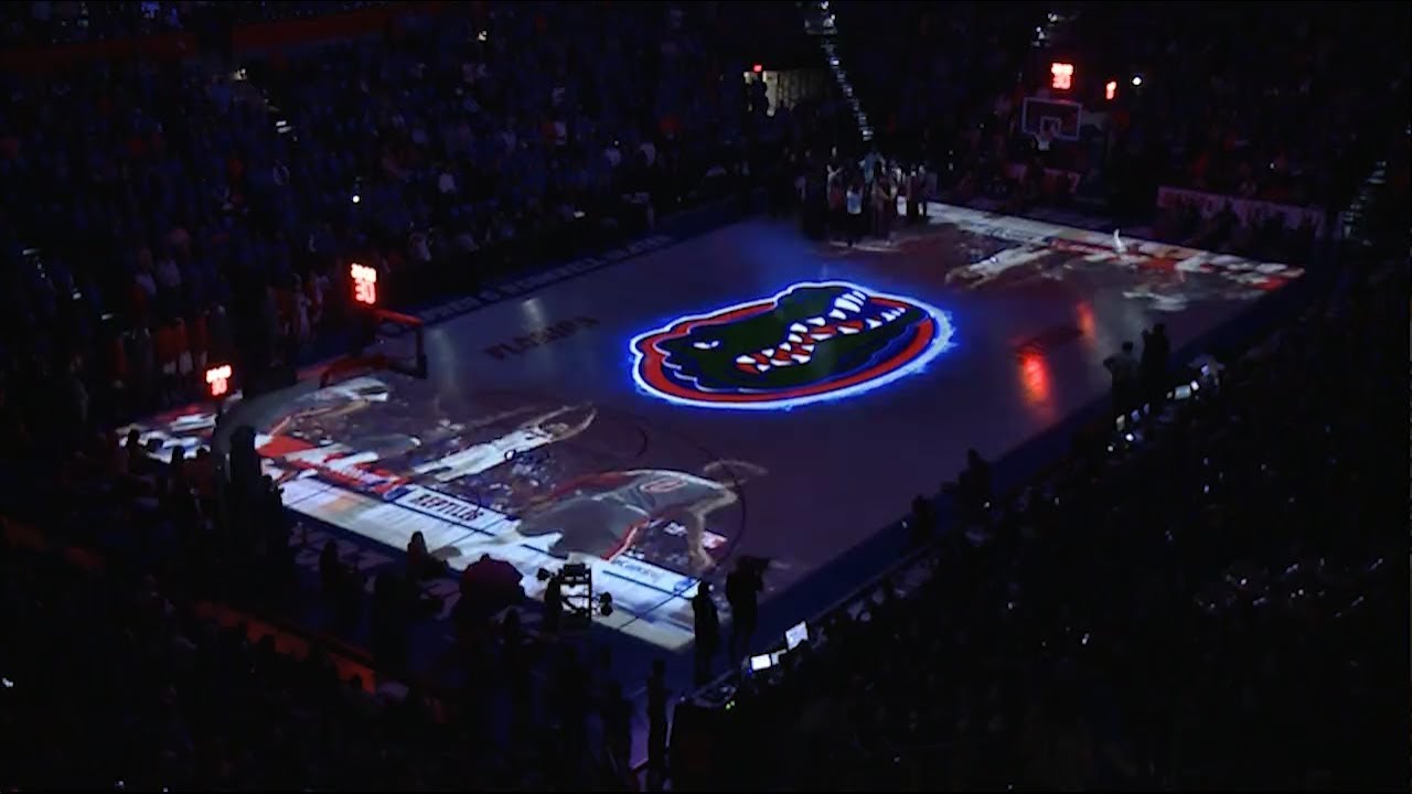 Florida Gators Basketball 2017-18 | Court Projection Live Version ...