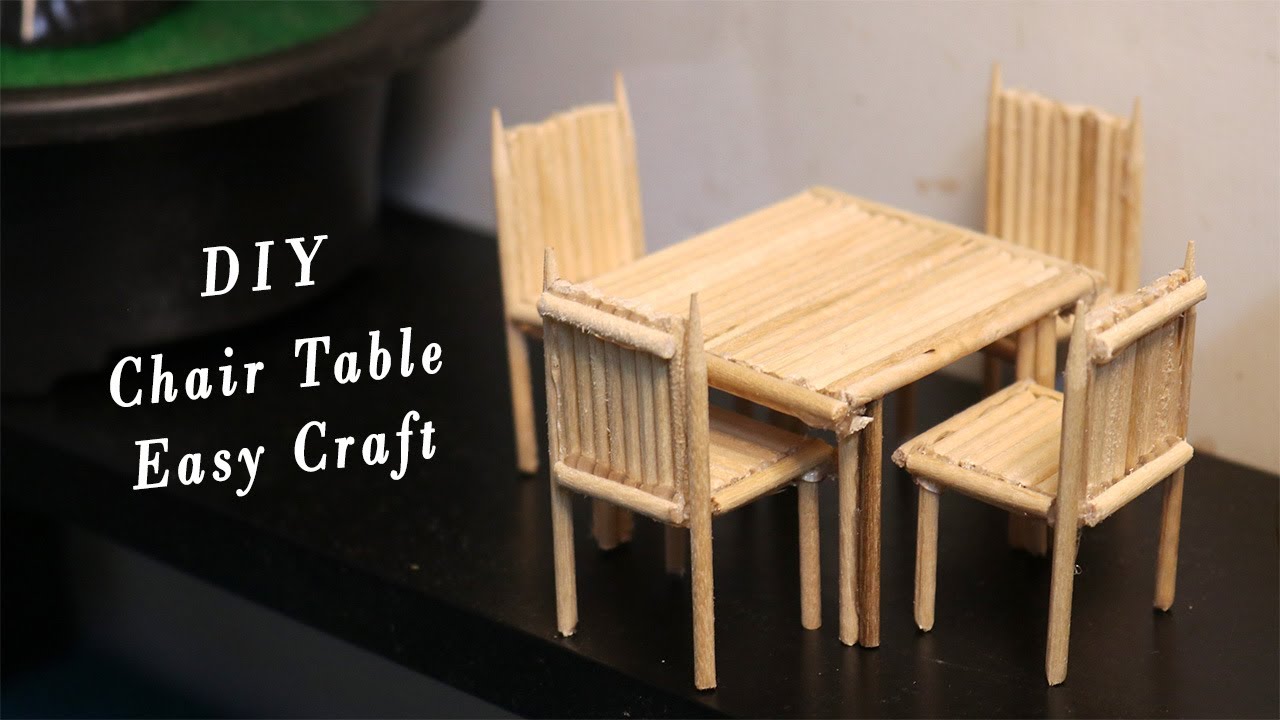 How I Make Mini Chair Table Furniture for Home Decor Showpiece with ...
