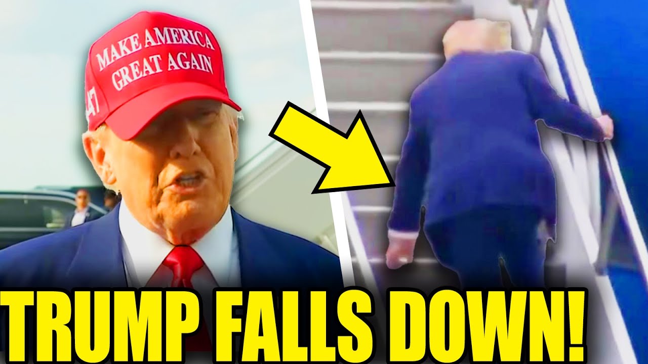 Trump FALLS DOWN After SCREAMING LA Meltdown! - YouTube