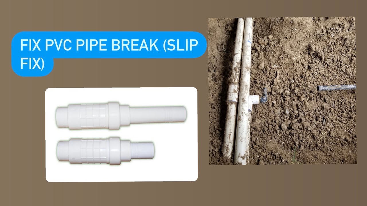 Fix broken pvc pipe with slip fix #sprinklerrepair #sprinklers #howto # ...