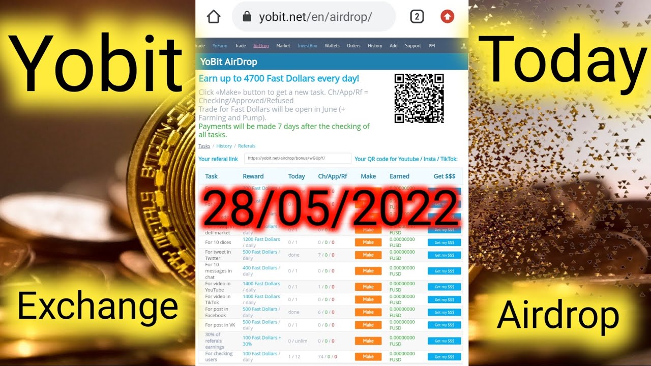 Yobit Exchange Airdrop 4700 Fast Dollars FUSD crypto/defi/earn/airdrop ...
