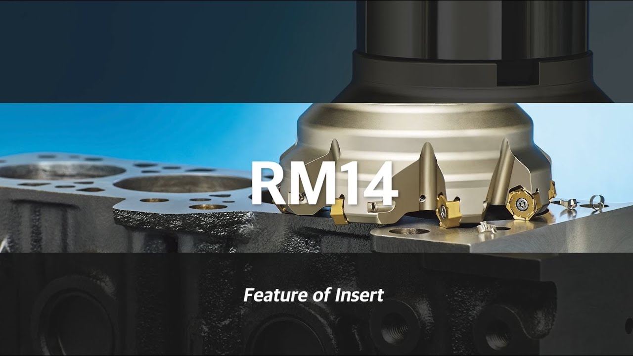 14코너 양면 7각형 페이스밀링 공구 RM14 (인써트) - YouTube