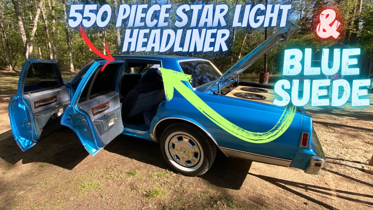 1989 BOX CHEVY GETS 550 PEICE STAR LIGHT HEADLINER AND BLUE SUEDE ...