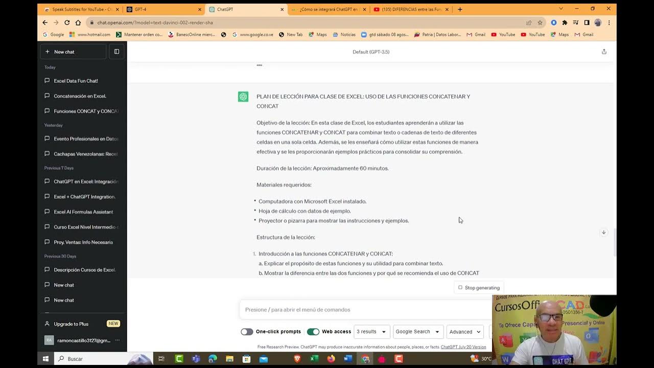 Clase N° 2 Curso Excel Nivel Intermedio Integrado con ChatGPT - YouTube