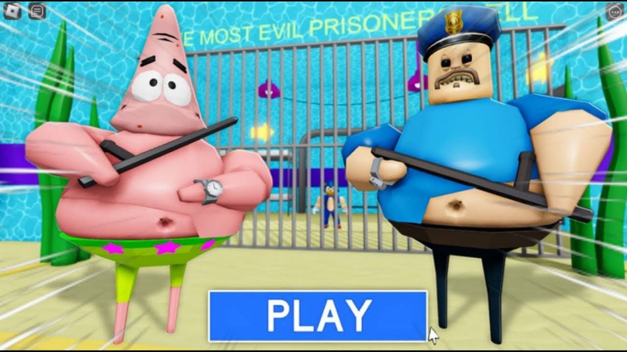 PATRICK IN REAL LIFE BARRY'S PRISON RUN Obby New Update Roblox -All ...